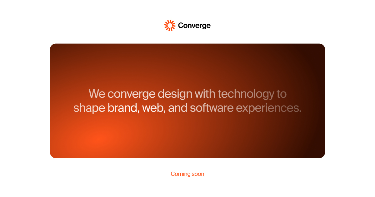 Converge – A creative design studio